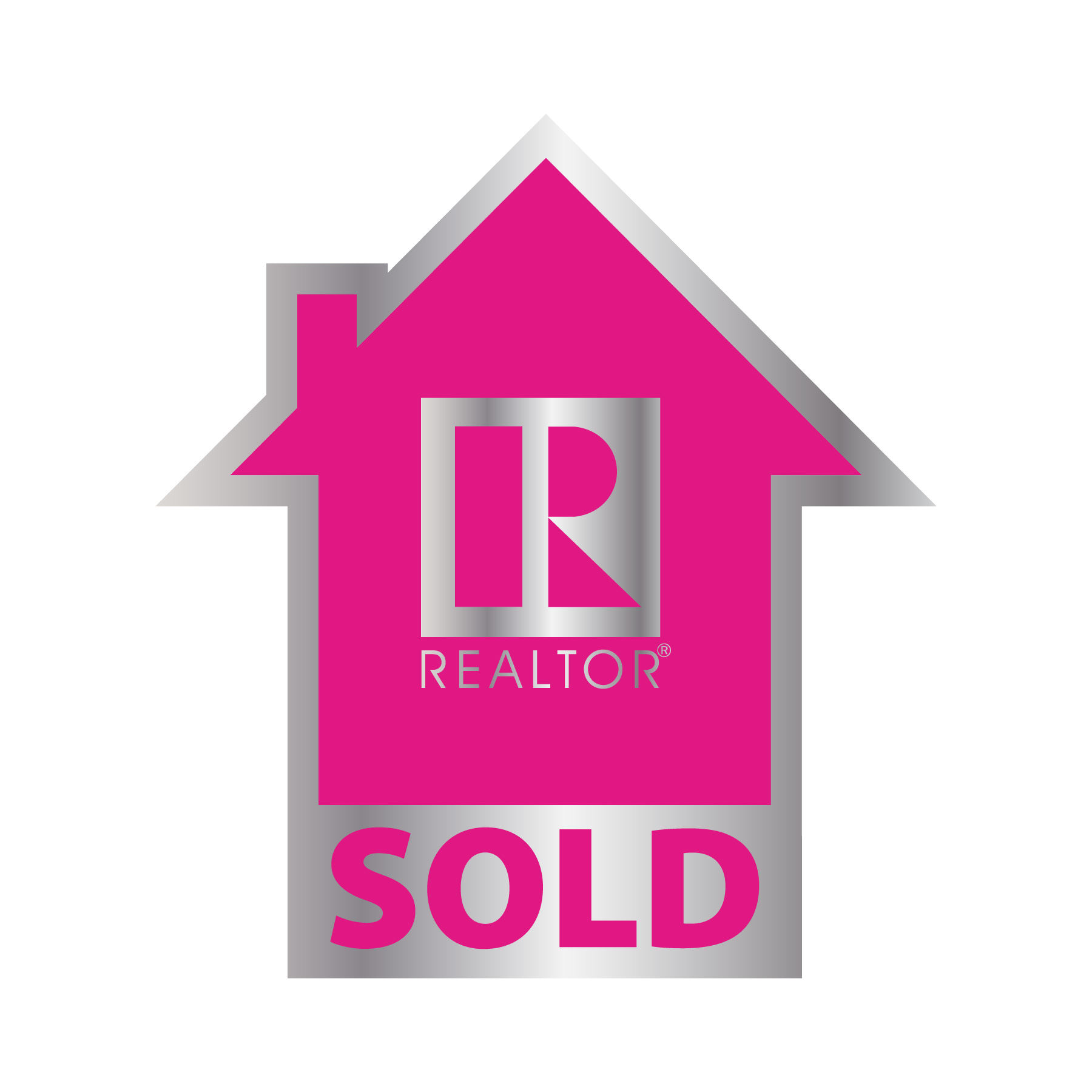 REALTOR® Sold House Shaped Pin (RTS4439)